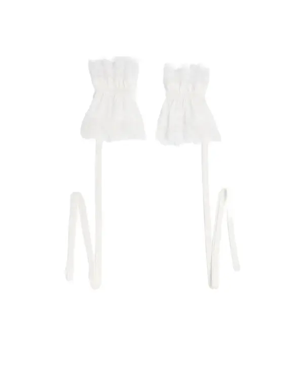 ANN DEMEULEMEESTER Lace-ruffled Cuffs - White