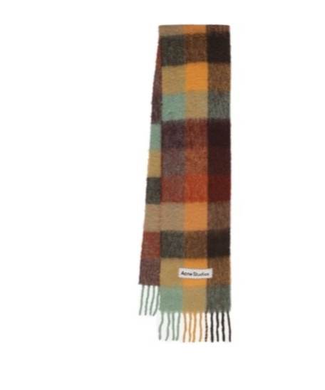 Acne Studios Scarf With Fringes - Brown