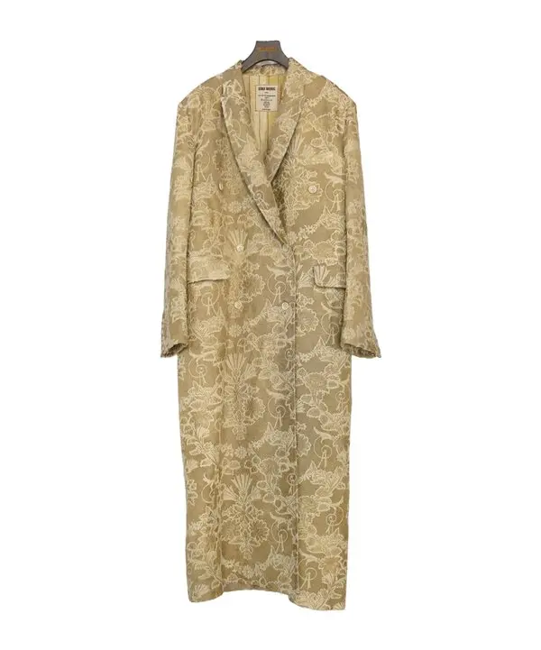 UMA WANG Palegold Patterned Jacket - Nude
