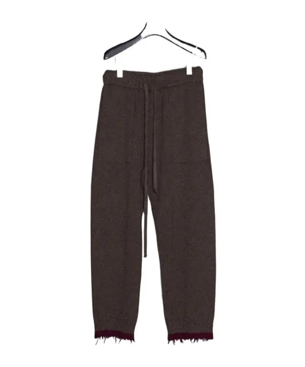 UMA WANG Darkbrown Knit Trousers