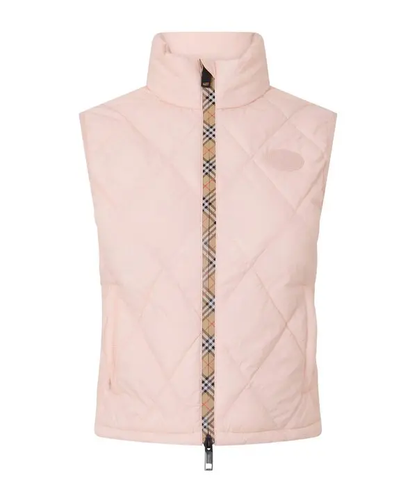 Burberry Casual Diamondquilted Gilet - Nude