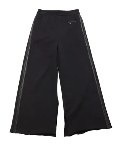 MAISON MARGIELA Printed Cotton Sweatpants - Black