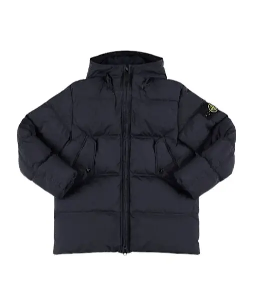 Stone Island Hooded Nylon Down Jacket
