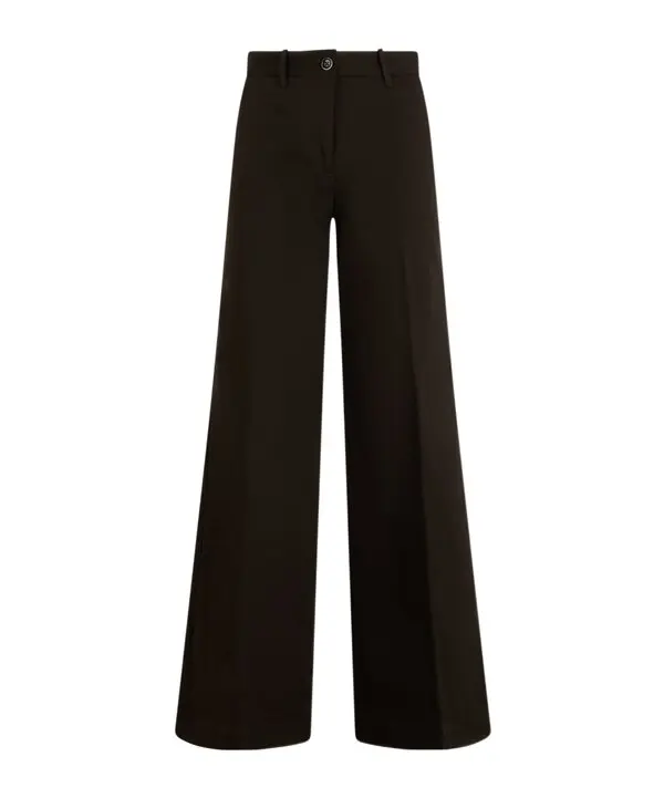 NINE:INTHE:MORNING High-waist Wide-leg Pants - Black