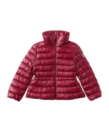 Moncler High Standcollar Horizontalquilted Down Jacket - Red
