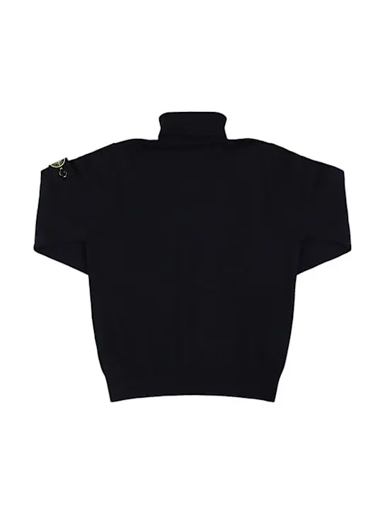 Stone Island Wool Knit Turtleneck Sweater