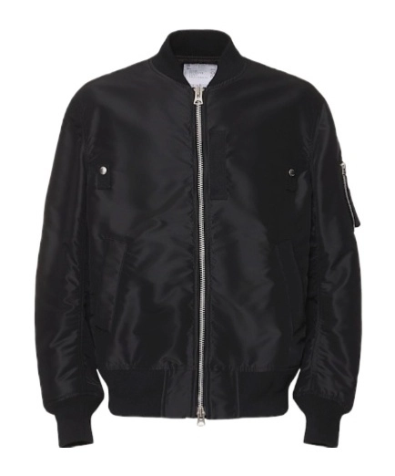 Sacai Ribcollar Casual Jacket - Black