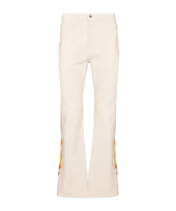 GALLERY DEPT. Flameprint Flared Jeans
