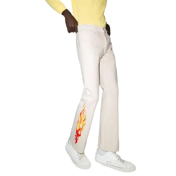 GALLERY DEPT. Flameprint Flared Jeans