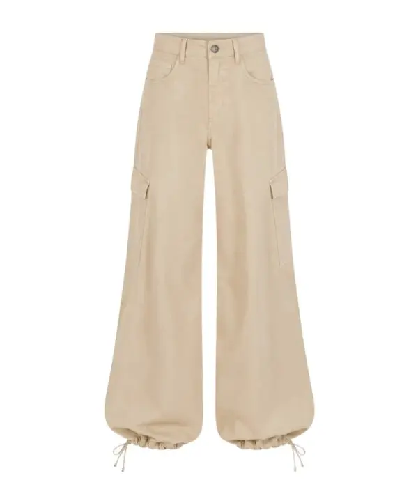 ICON DENIM LOS ANGELES Drawstring-cuff Cargo-pockets Trousers