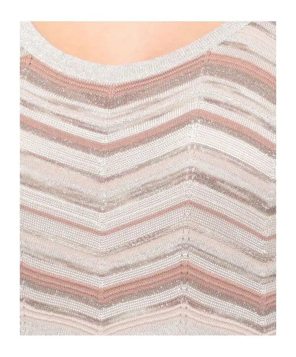 D.exterior Chevron Knit Sleeveless Dress