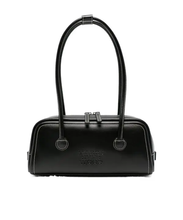 MARGESHERWOOD Zippered Shoulder Bag - Black