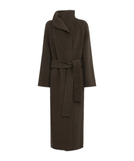Khaite Lapel Waistdefined Coat - Black