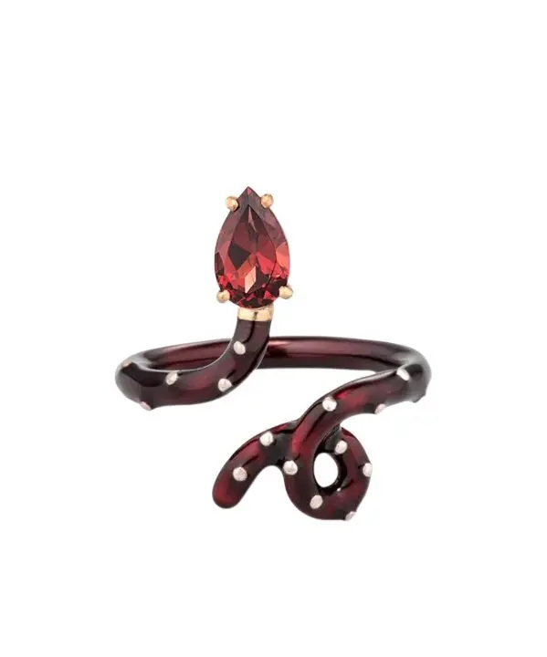 Bea Bongiasca Studded Vine Ring
