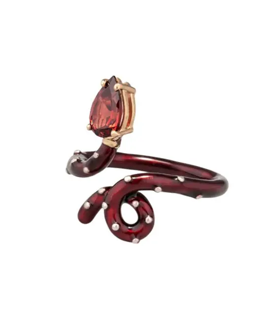 Bea Bongiasca Studded Vine Ring