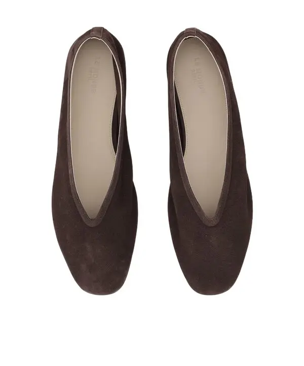 Le Monde Beryl Suede Tapered-toe Slippers