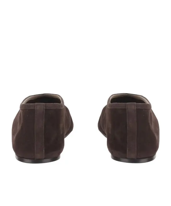 Le Monde Beryl Suede Tapered-toe Slippers