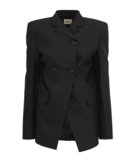 Khaite Longsleeve Cropped Blazer - Black
