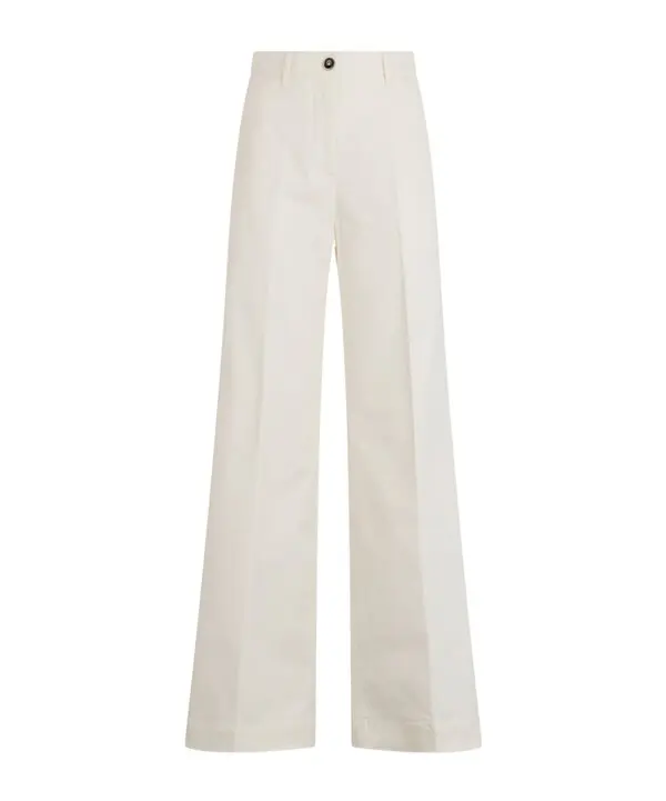 NINE:INTHE:MORNING High-waist Wide-leg Pants - Burro