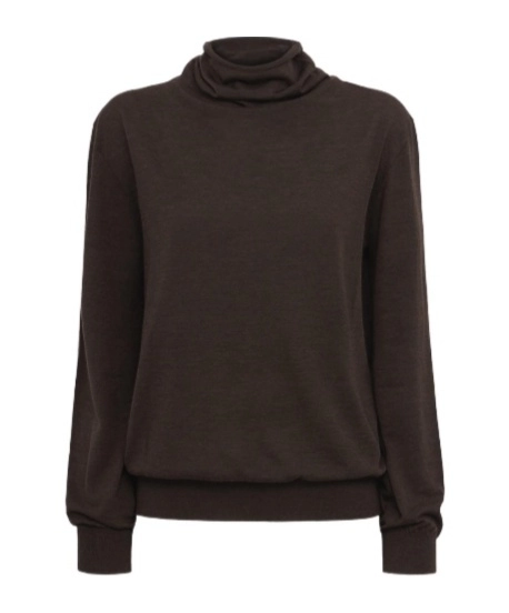 Khaite Turtleneck Longsleeve Knit Top - Black