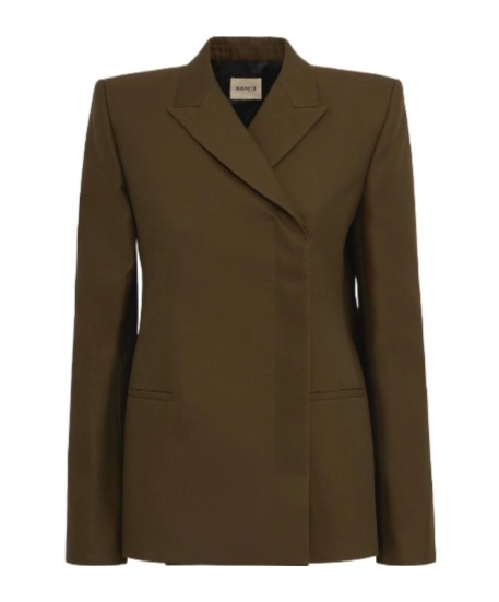 Khaite Cropped Blazer - Green