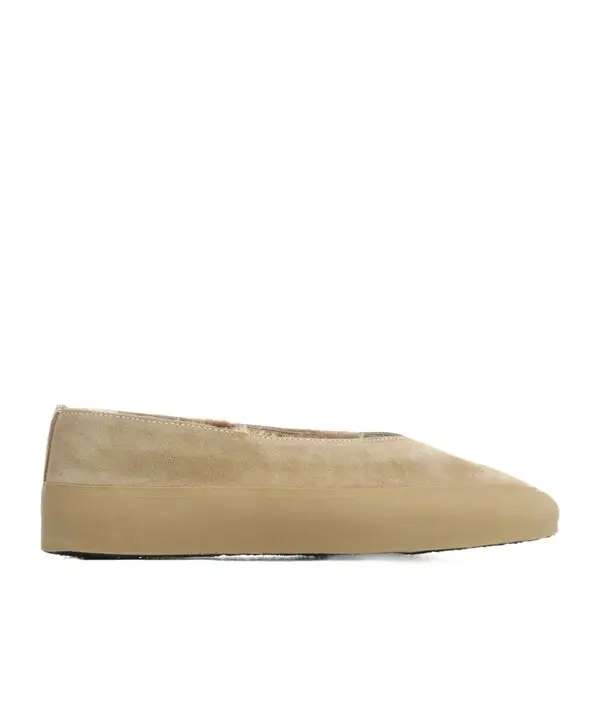 Le Monde Beryl Ski Shearling Ballet Flats - Beige