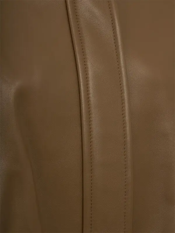 Khaite Leather Longsleeve Jacket - No