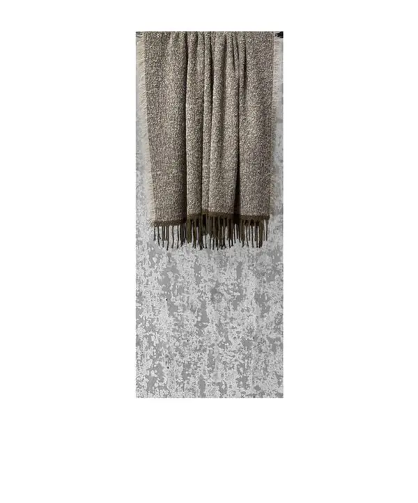 UMA WANG Lighttoned Textured Scarf - Gray