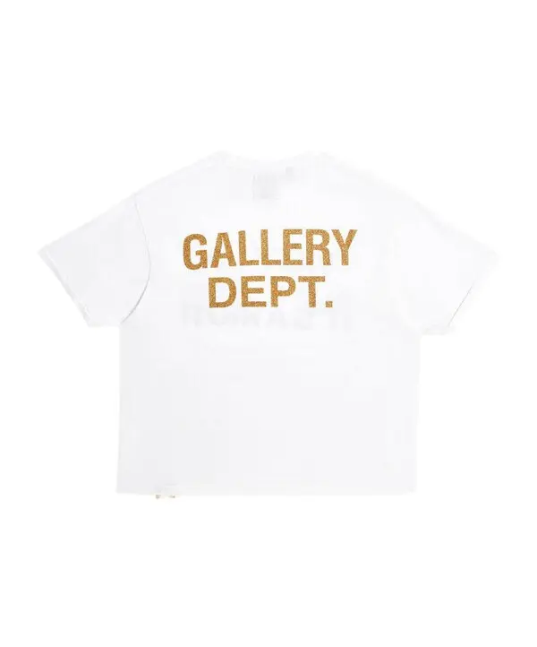 GALLERY DEPT. Cropped Flameandletter Print Tshirt