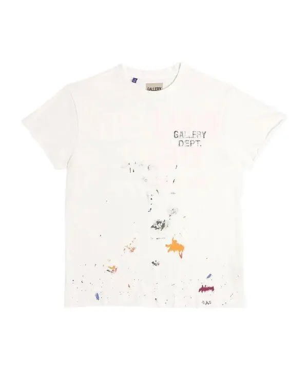 GALLERY DEPT. Splatterpaint Print Shortsleeve Tshirt - White