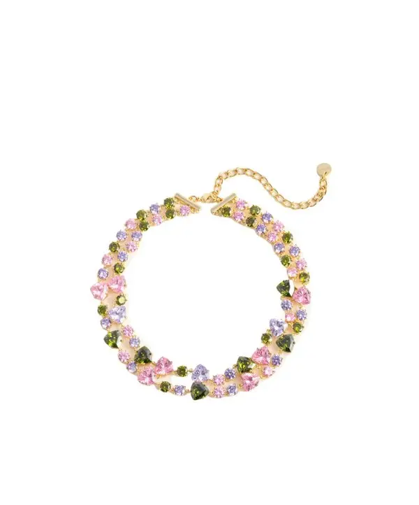 SELF-PORTRAIT Cluster Crystal Necklace - Multi