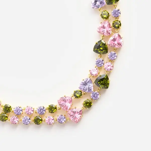 SELF-PORTRAIT Cluster Crystal Necklace