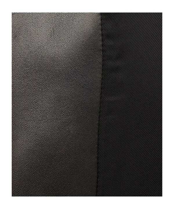 Khaite Leather Lapel Coat