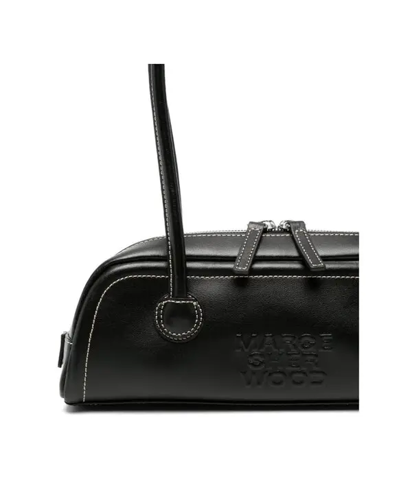 MARGESHERWOOD Mini Contrast-stitch Leather Shoulder Bag