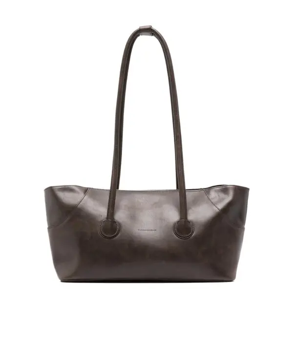 MARGESHERWOOD Boat Shoulder Bag - Dark Brown