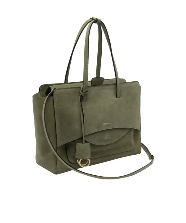 HIDESINS Flap Front Large Tote Bag - Green