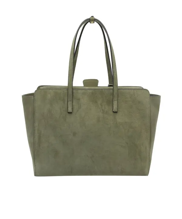 HIDESINS Flap Front Large Tote Bag - Green