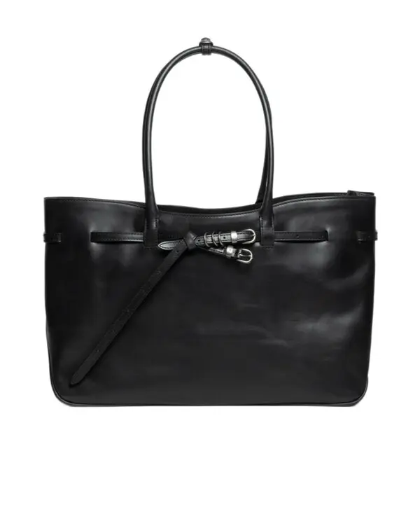 MARGESHERWOOD Double-handle Handbag - Black