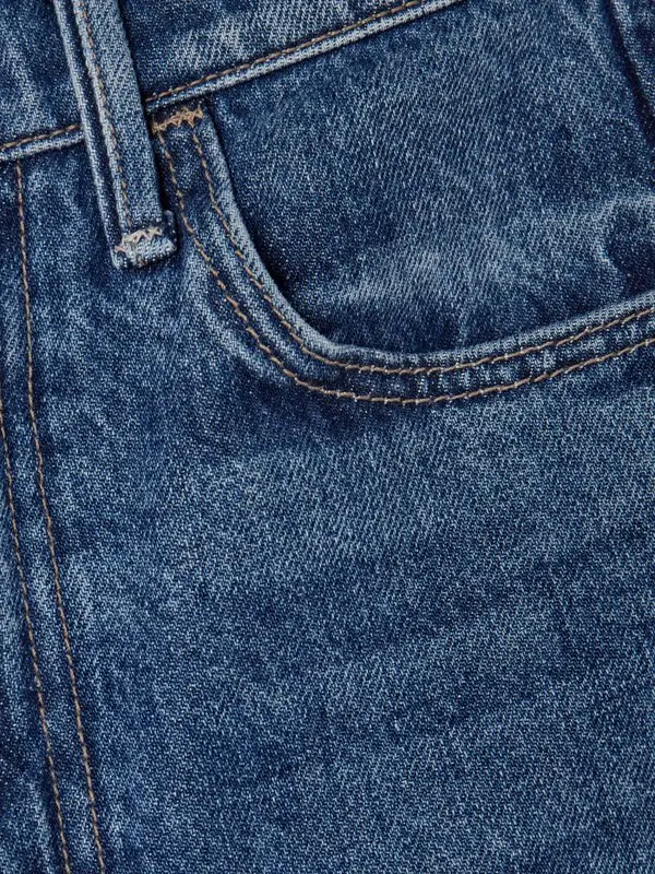 MOTHER Highwaist Denim Bermuda Shorts