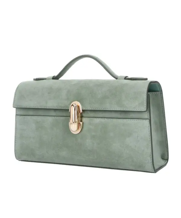 Savette Top Handle Clutch Bag - Gray