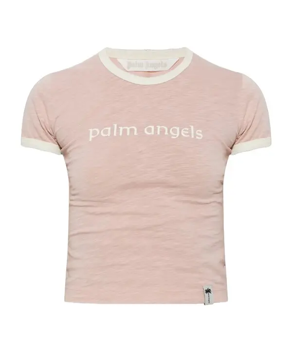 Palm Angels Logo Short-sleeved T-shirt - Pink