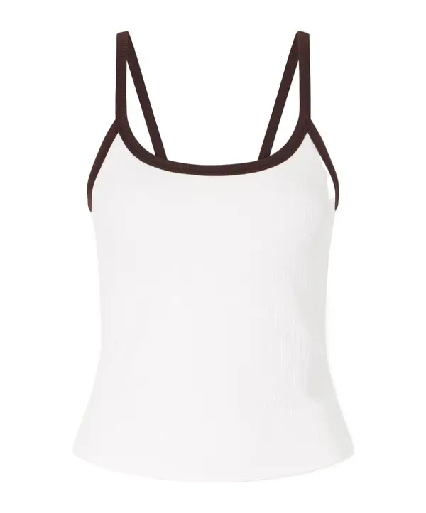 Varley Crewneck Cami Top - White