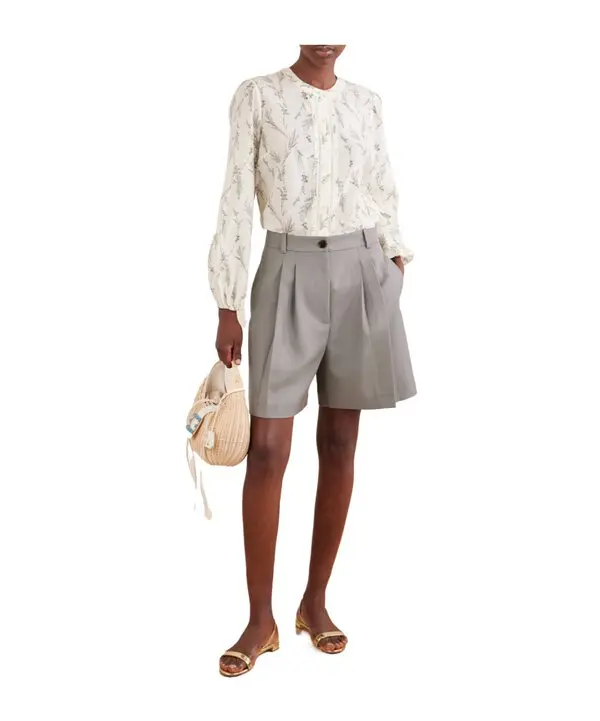 Veronica Beard Puffsleeve Blouse