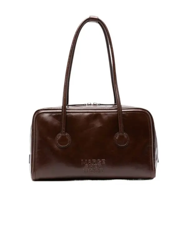 MARGESHERWOOD Soft Boston Shoulder Bag - Brown