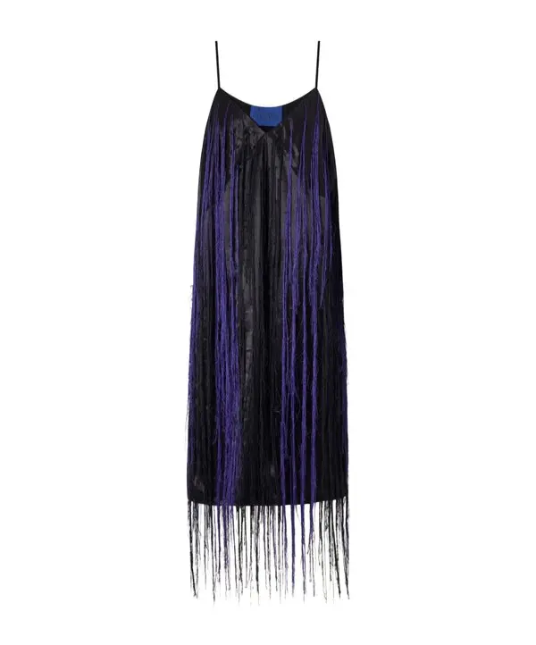 Sharon Wauchob Satin Tassel Slip Dress