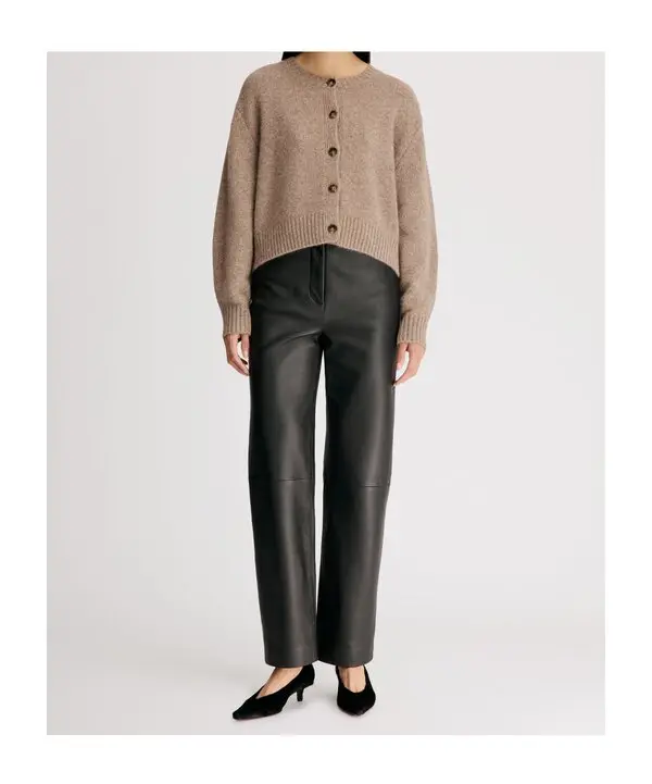 Loulou De Saison Ribbed-knit Cropped Cardigan