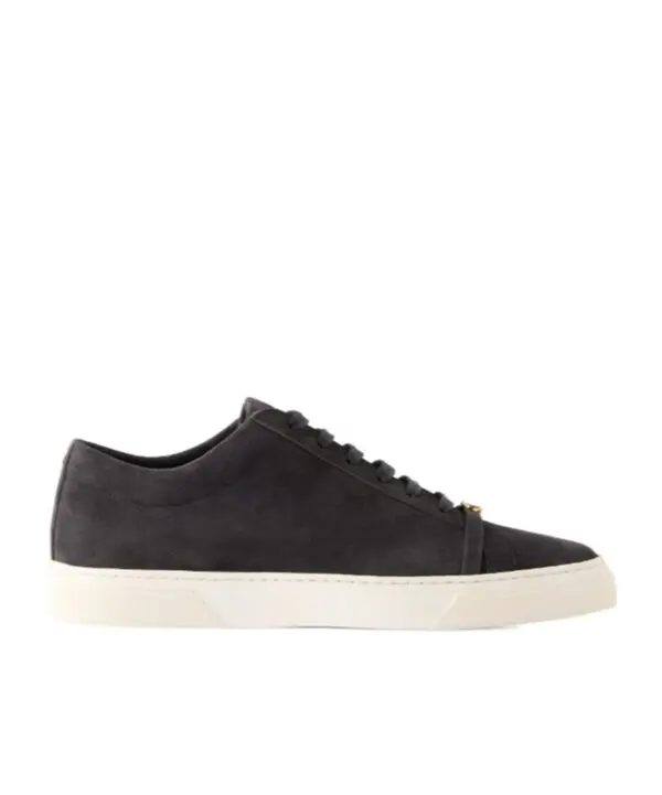 Jennifer Chamandi Embellished Suede Sneakers - Black