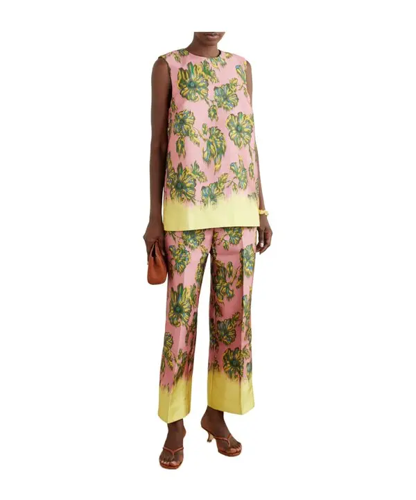 ALEMAIS Cropped Wideleg Casual Pants