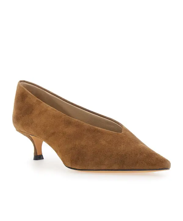 Le Monde Beryl Pointed-toe Kitten Heel Pumps