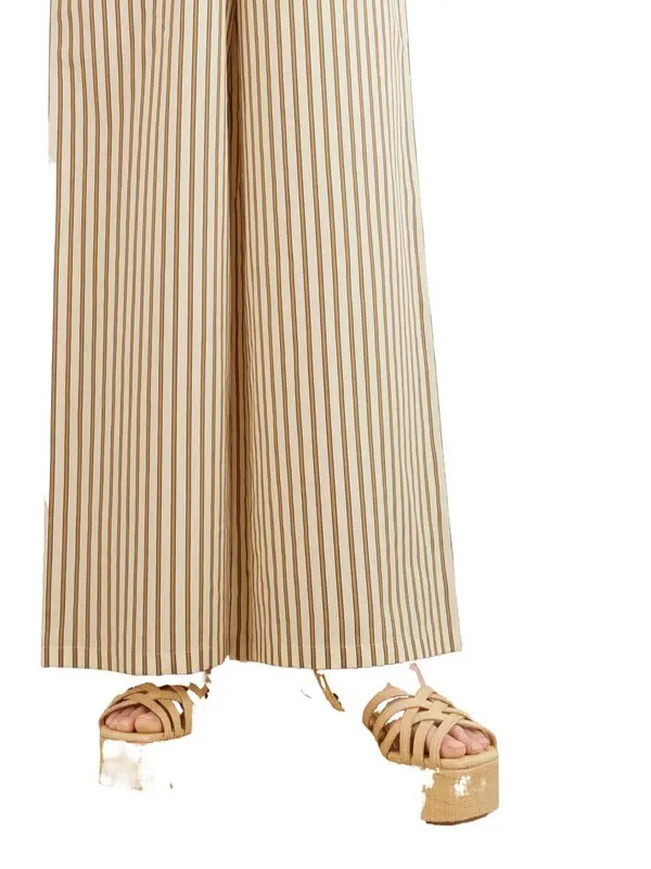 LOEFFLER RANDALL Natural Raffia Wedge Sandals